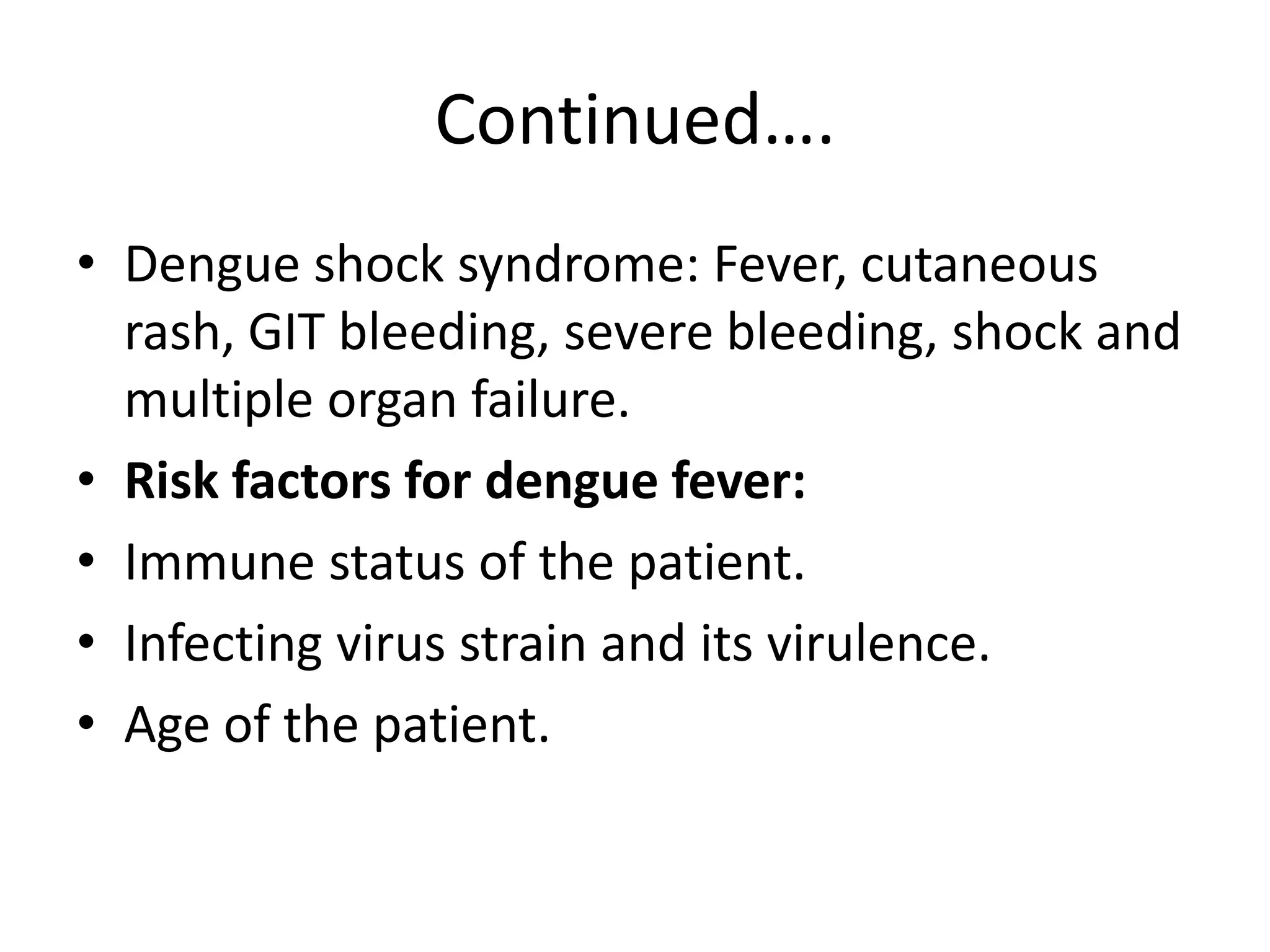 Prevention and control of dengue fever | PPTX