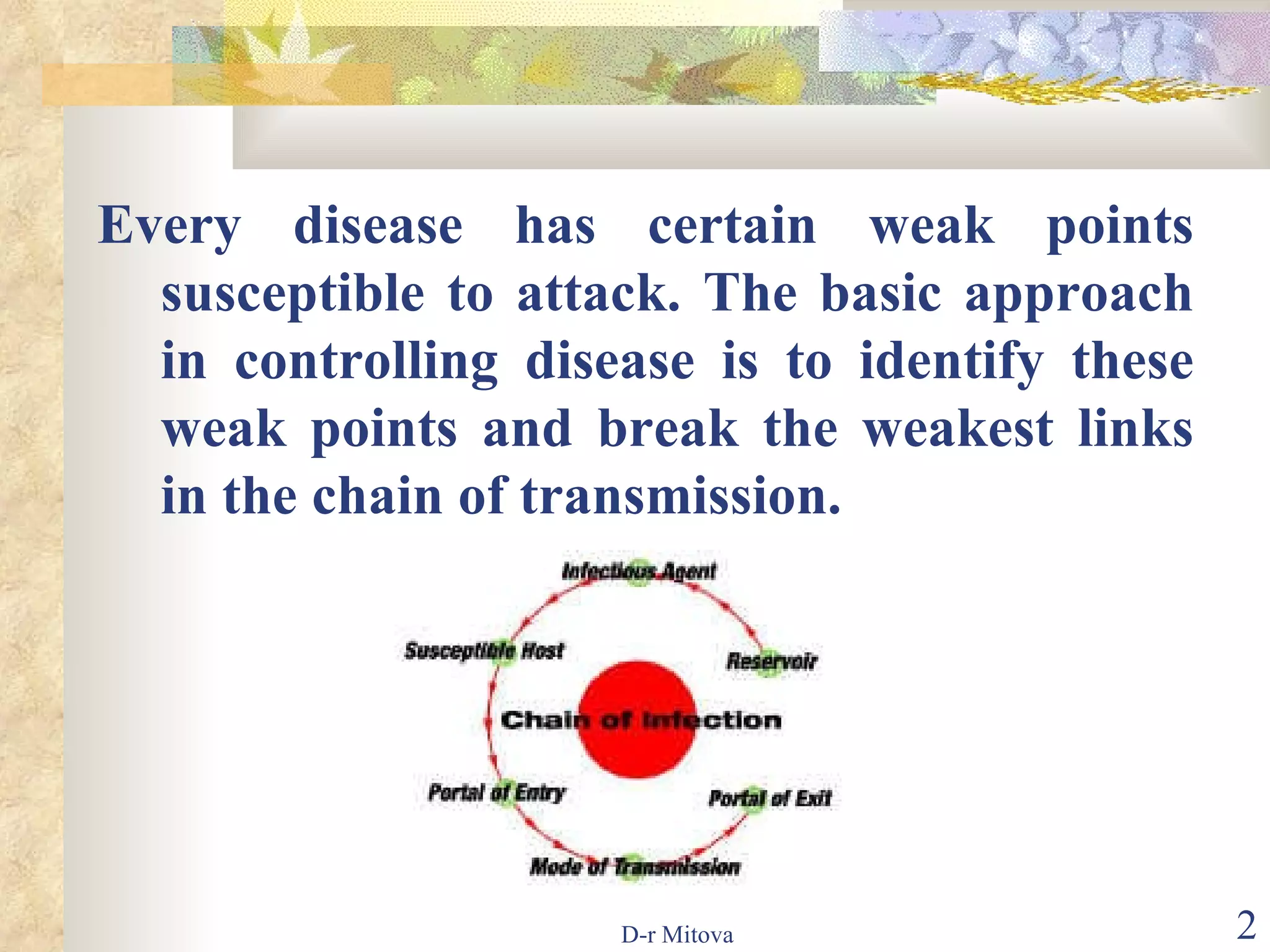 Prevention and control of infectious diseases | PPT