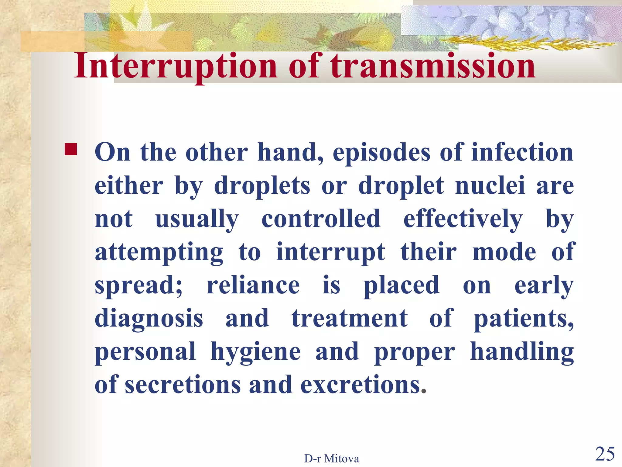 Prevention and control of infectious diseases | PPT