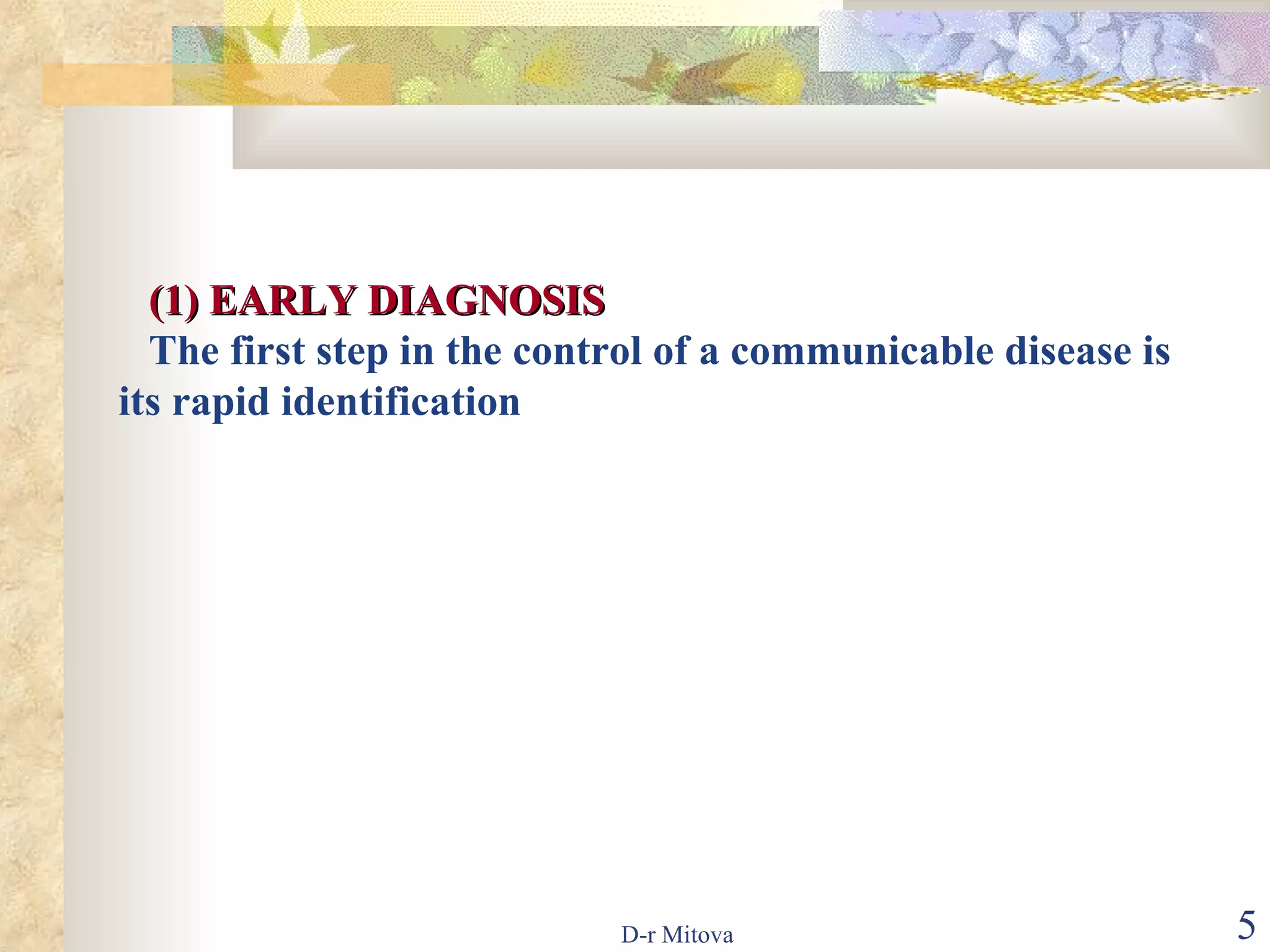 Prevention and control of infectious diseases | PPT