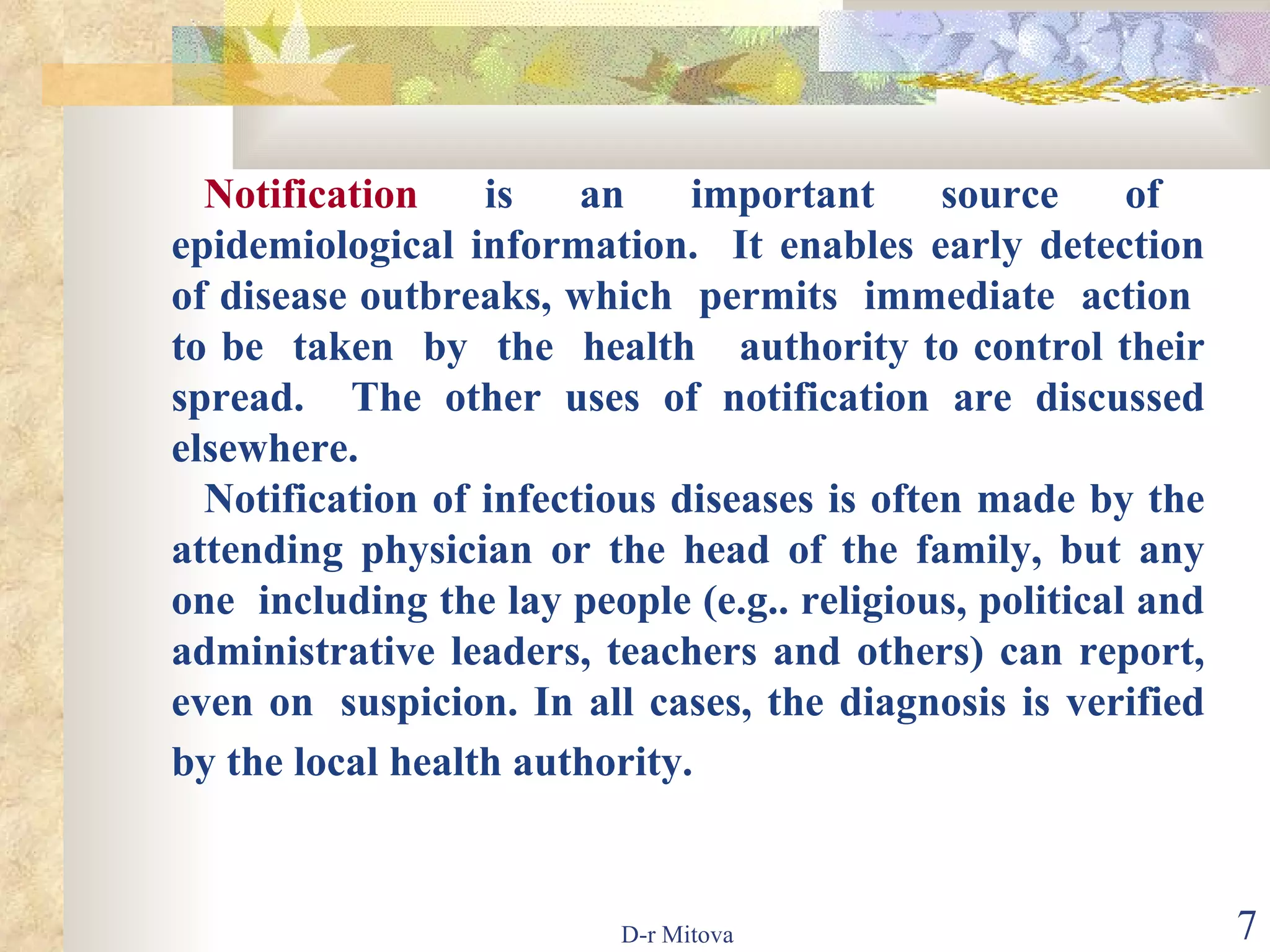 Prevention and control of infectious diseases | PPT