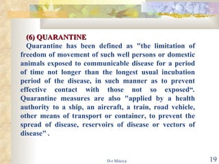 Prevention and control of infectious diseases | PPT