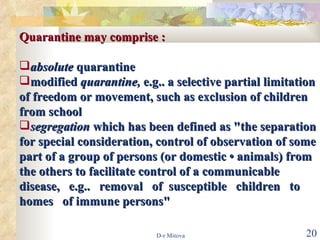 Prevention and control of infectious diseases | PPT