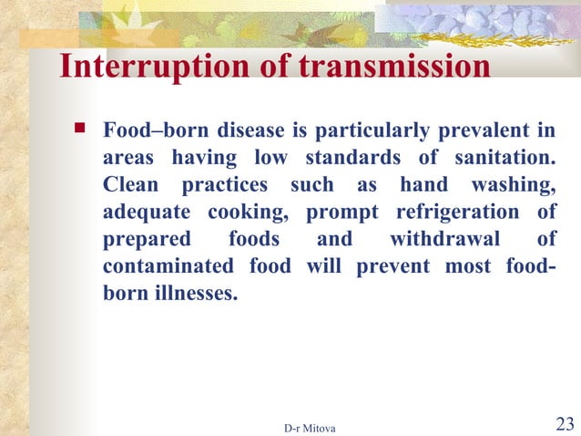 Prevention and control of infectious diseases | PPT
