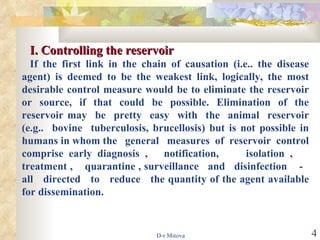 Prevention and control of infectious diseases | PPT