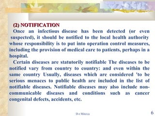 Prevention and control of infectious diseases | PPT