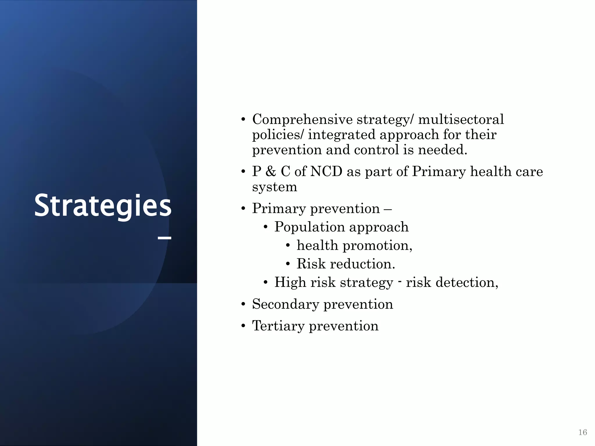 Prevention and Control of Non-Communicable diseases (NCDs).pptx