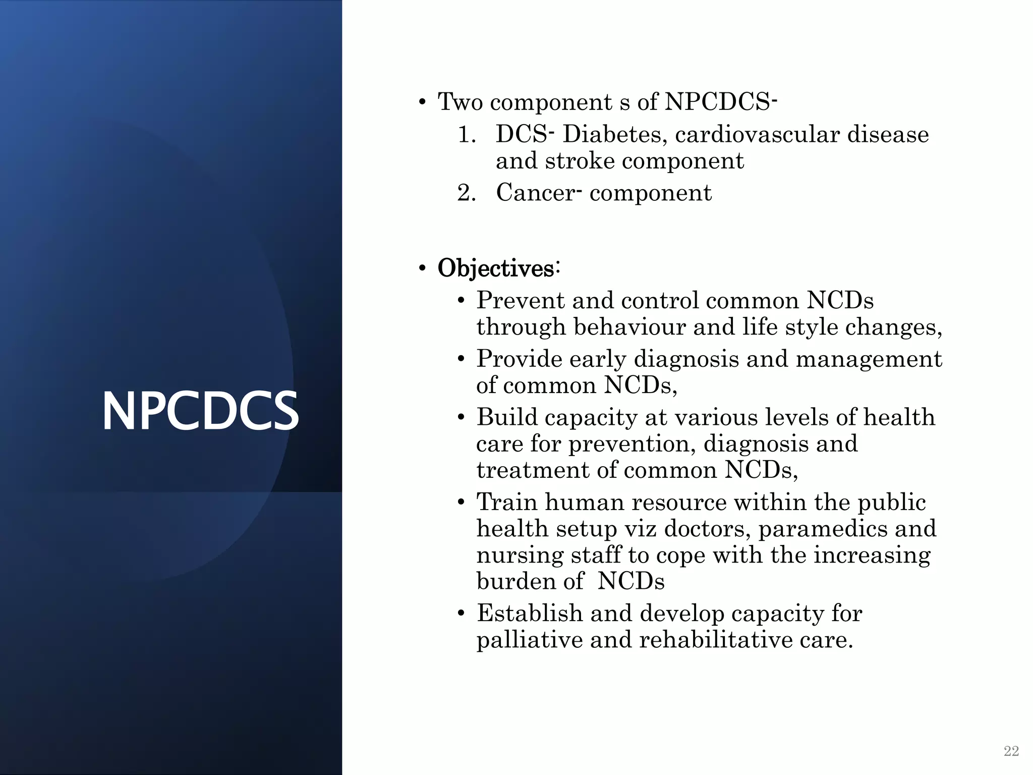 Prevention and Control of Non-Communicable diseases (NCDs).pptx