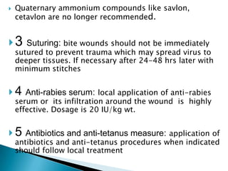 Prevention and control of rabies | PPTX