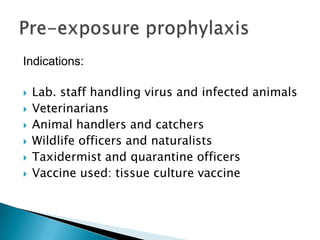 Prevention and control of rabies | PPTX