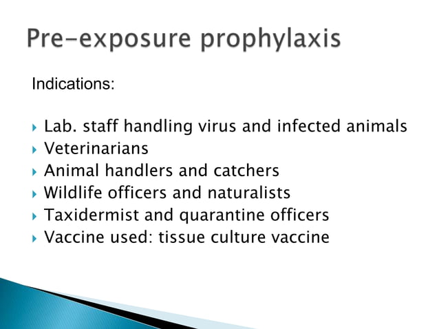 Prevention and control of rabies | PPTX