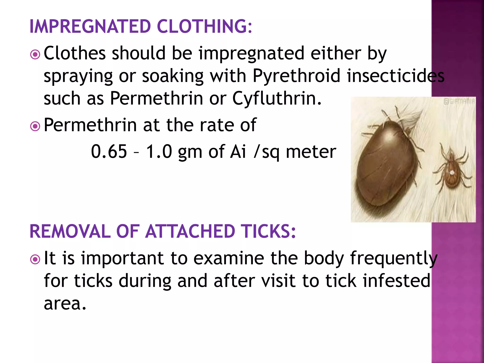 Prevention and control of ticks and mites | PPTX