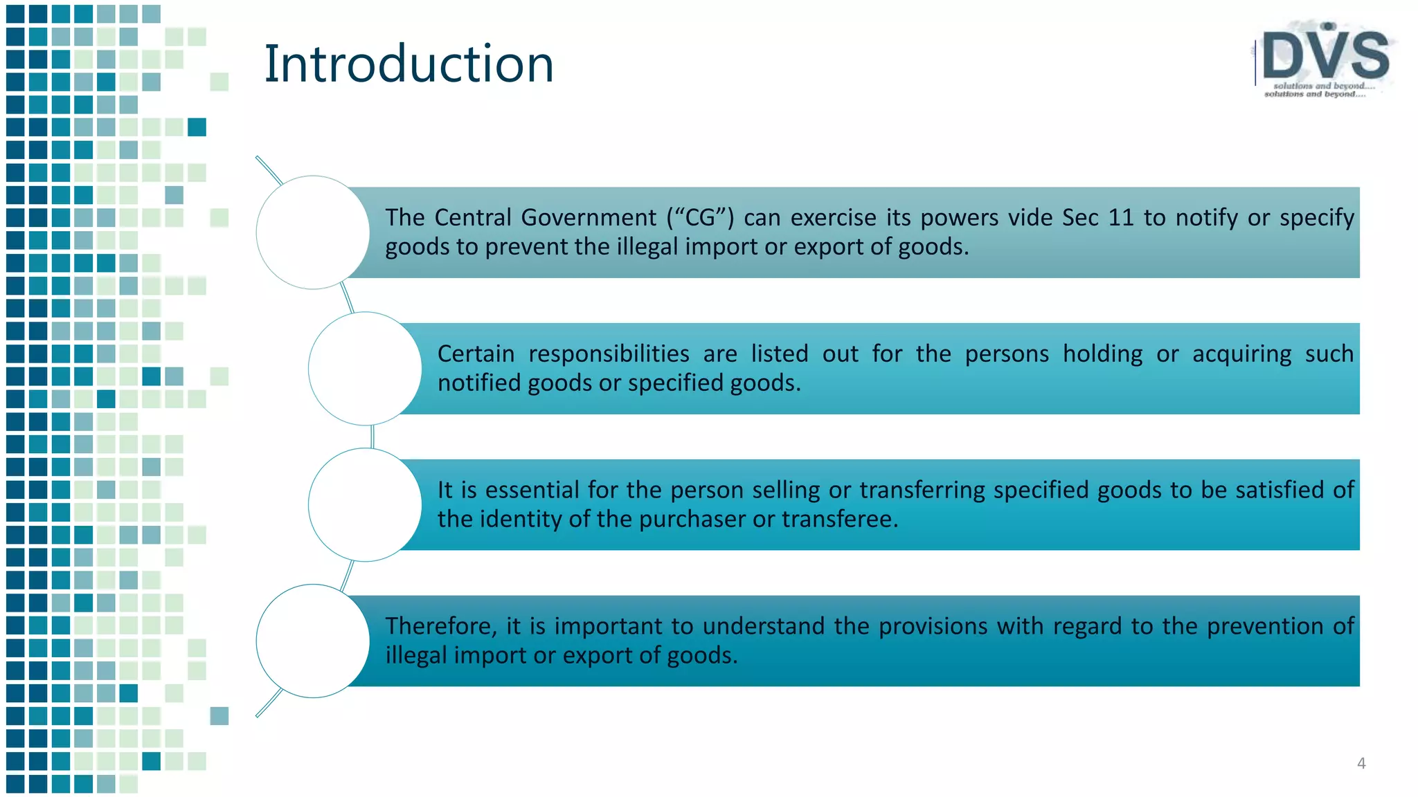 Prevention and detection of illegal import and export goods | PPTX