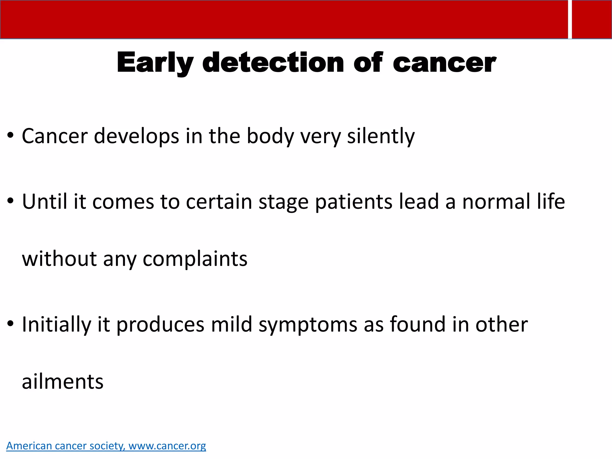 Prevention and early detection of cancer ver 3.0 | PPTX