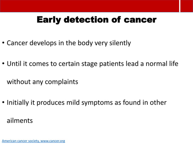 Prevention and early detection of cancer ver 3.0 | PPTX | Cancer ...