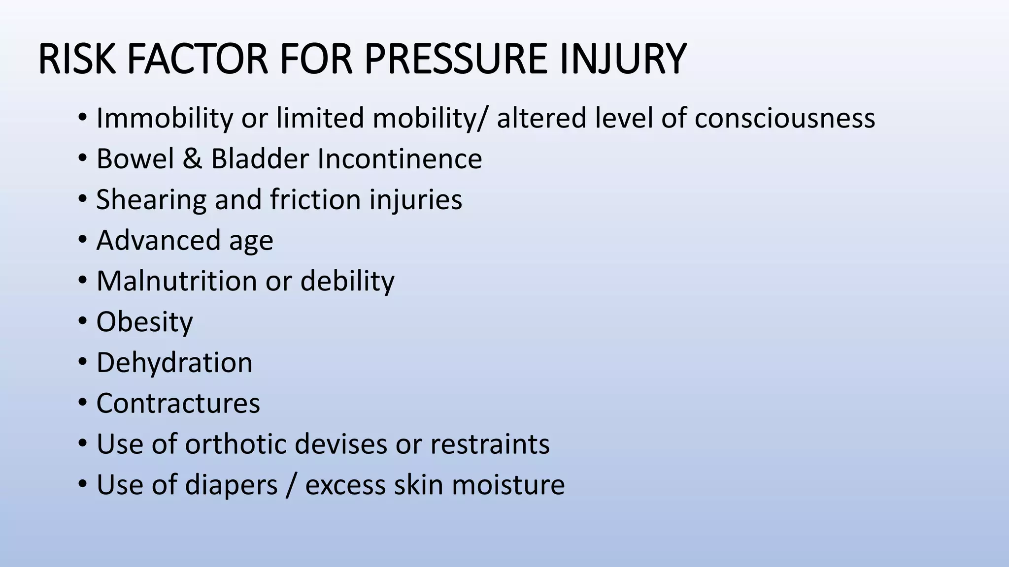 Prevention and management of pressure injury | PPTX