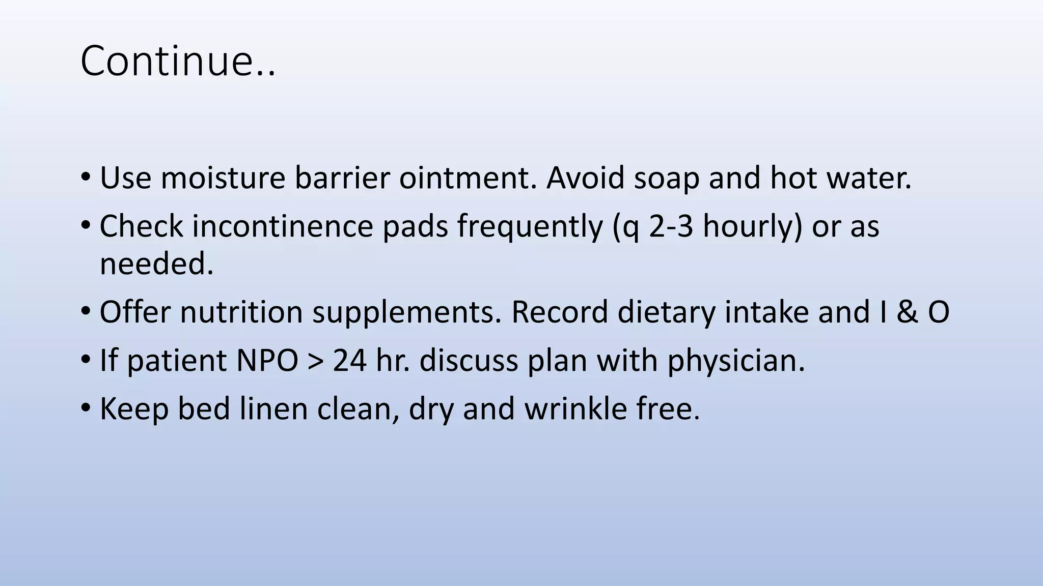 Prevention and management of pressure injury | PPTX