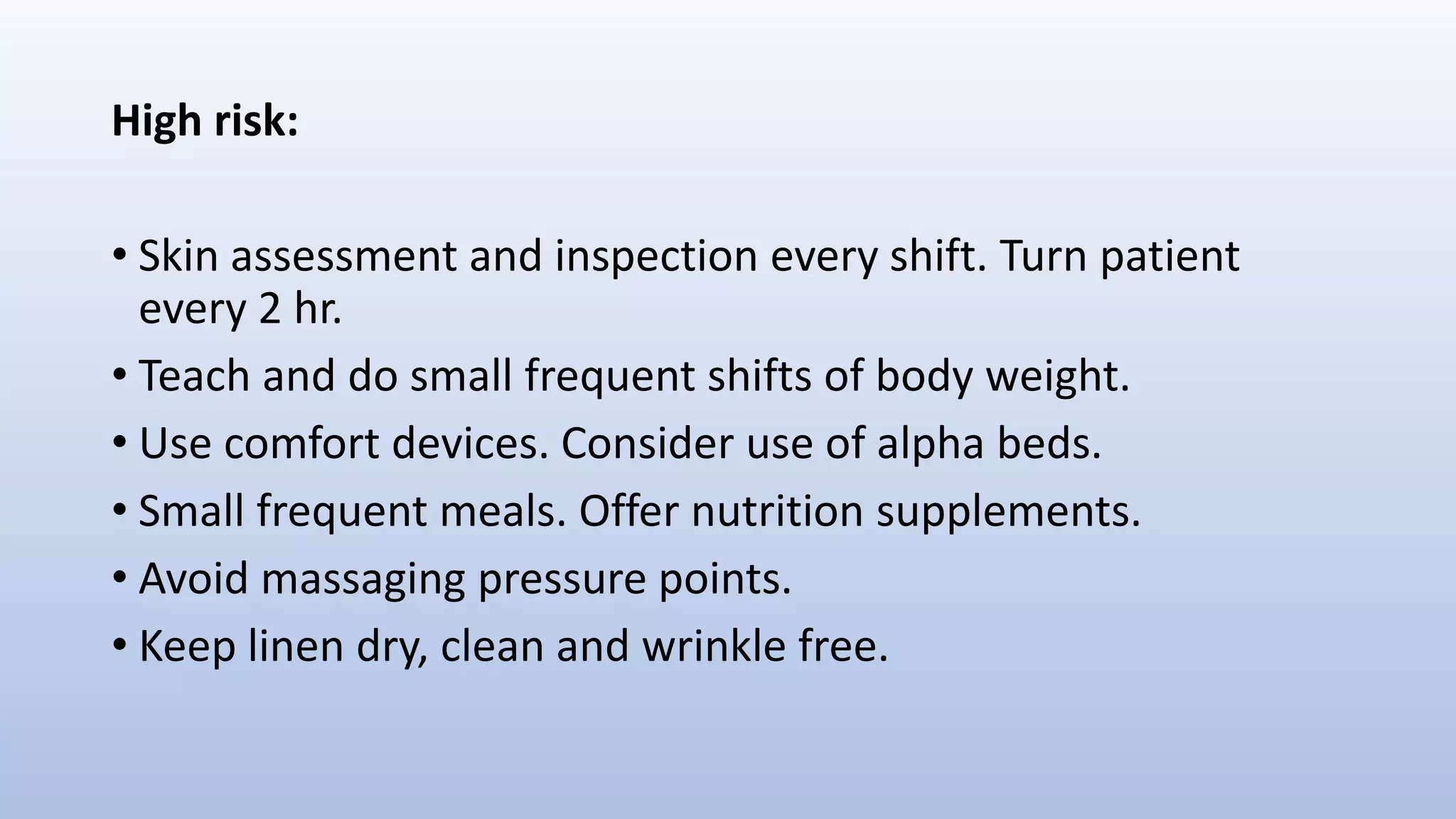 Prevention and management of pressure injury | PPTX