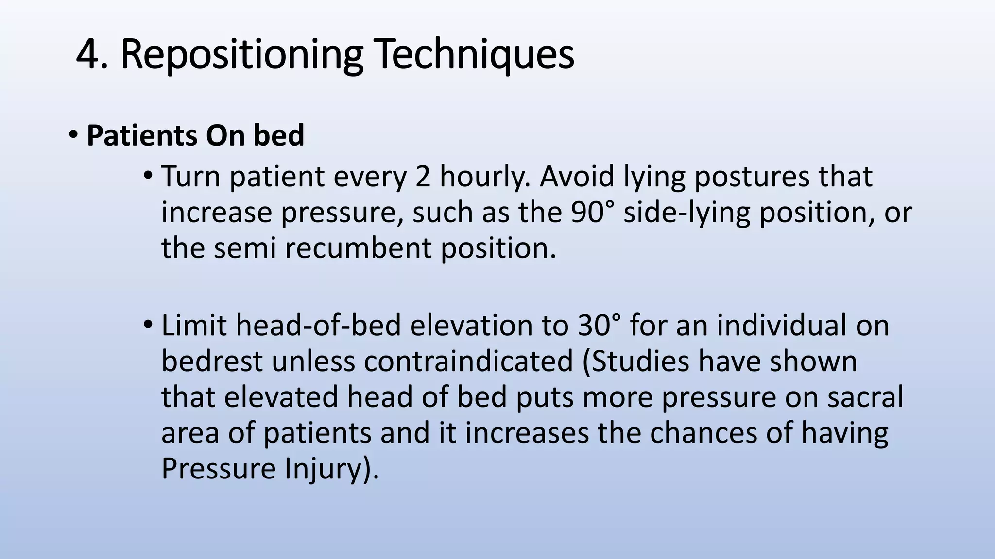 Prevention and management of pressure injury | PPTX