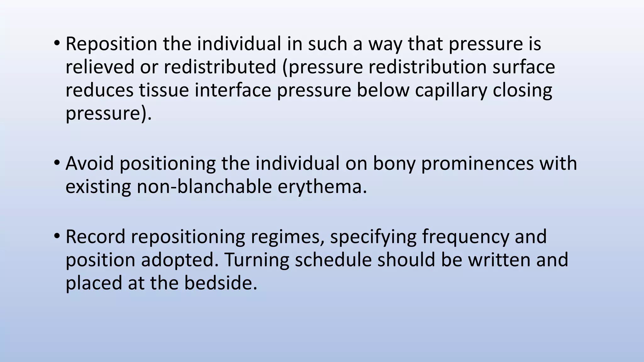Prevention and management of pressure injury | PPTX