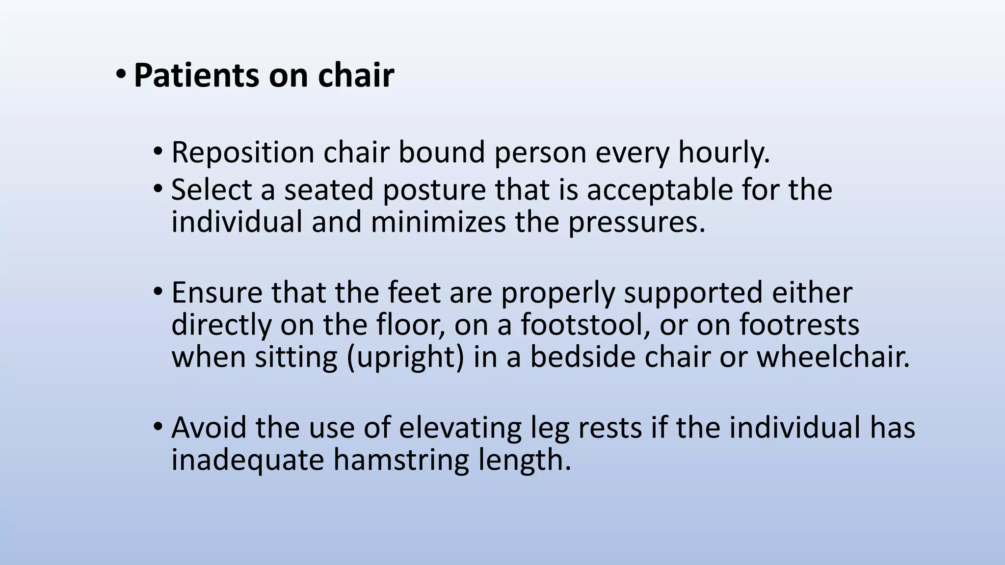 Prevention and management of pressure injury | PPTX