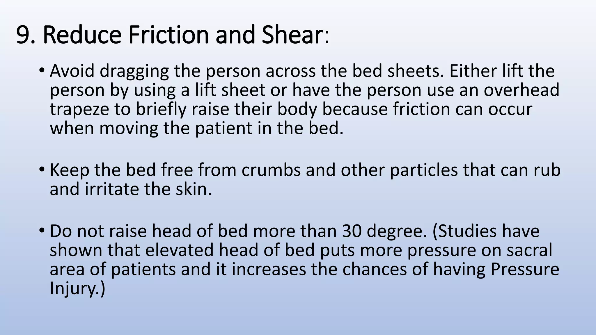 Prevention and management of pressure injury | PPTX