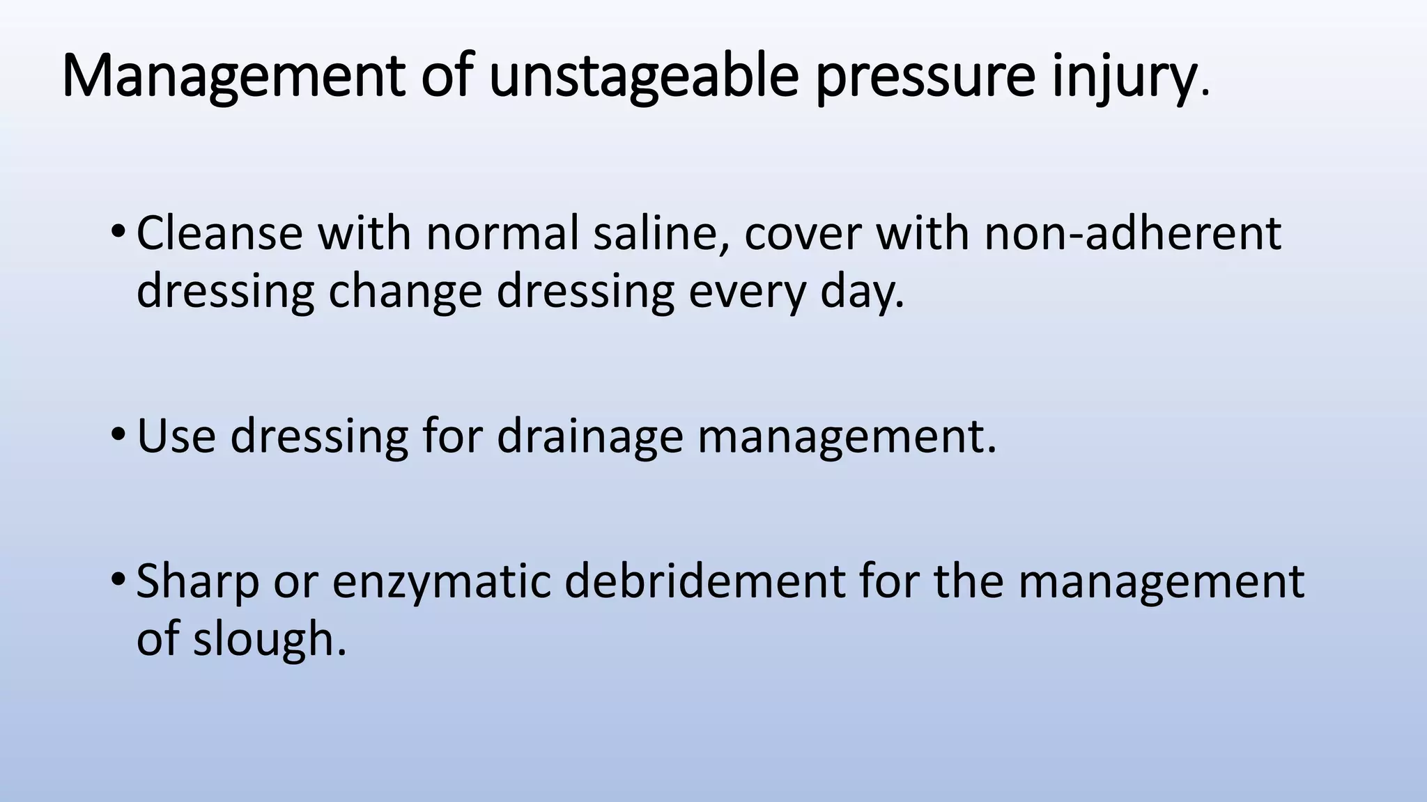 Prevention and management of pressure injury | PPTX