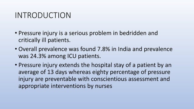 Prevention and management of pressure injury | PPTX