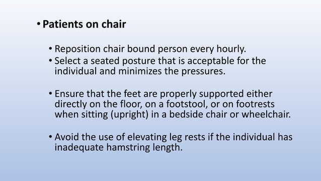 Prevention and management of pressure injury | PPTX