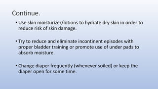 Prevention and management of pressure injury | PPTX