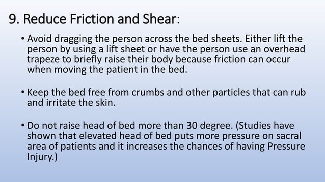 Prevention and management of pressure injury | PPTX