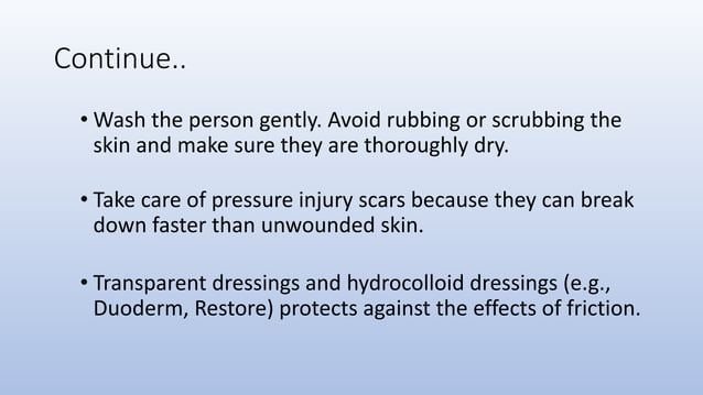 Prevention and management of pressure injury | PPTX