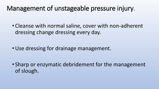 Prevention and management of pressure injury | PPTX