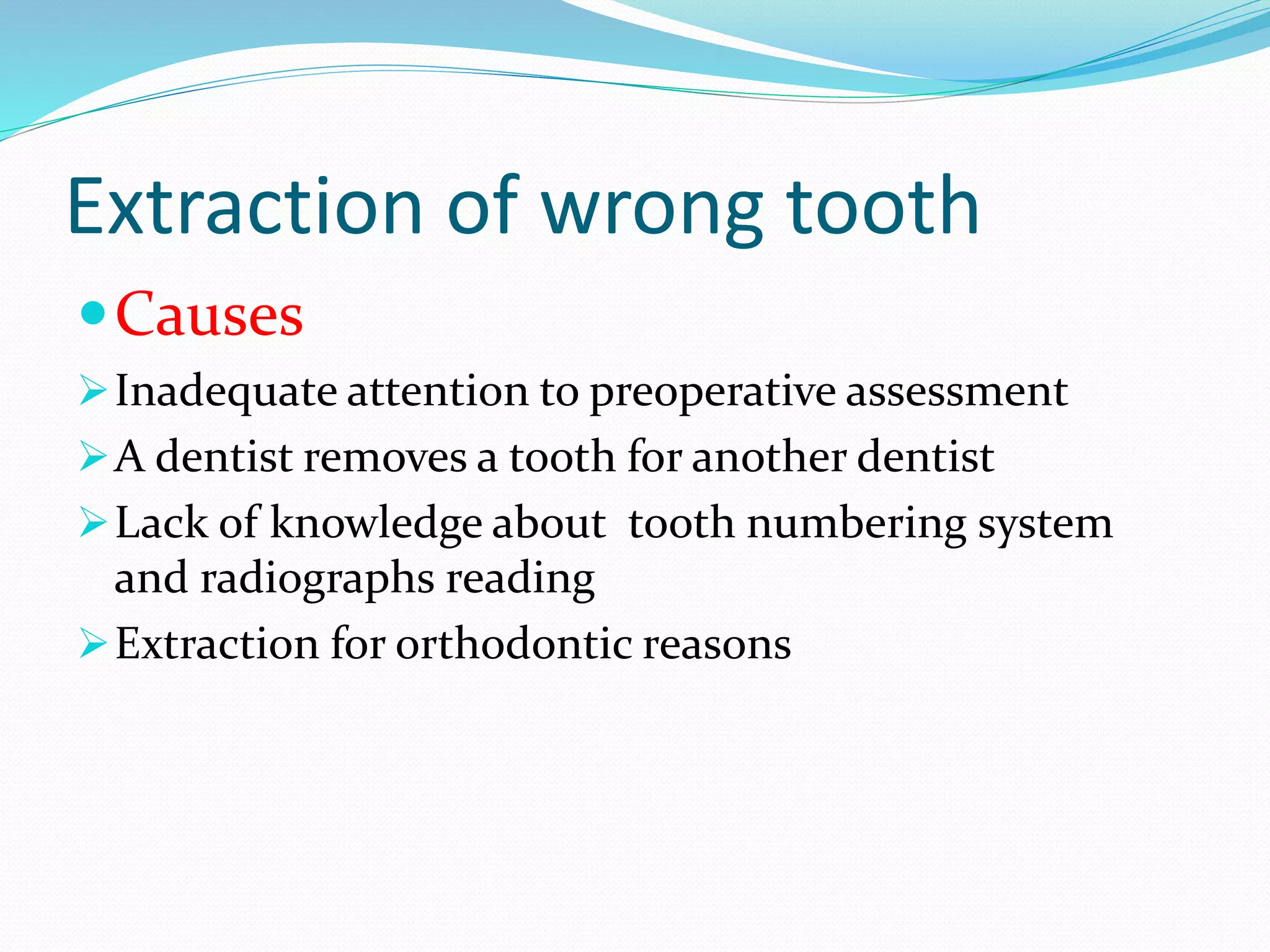 Prevention and managment of extraction complication | PPTX
