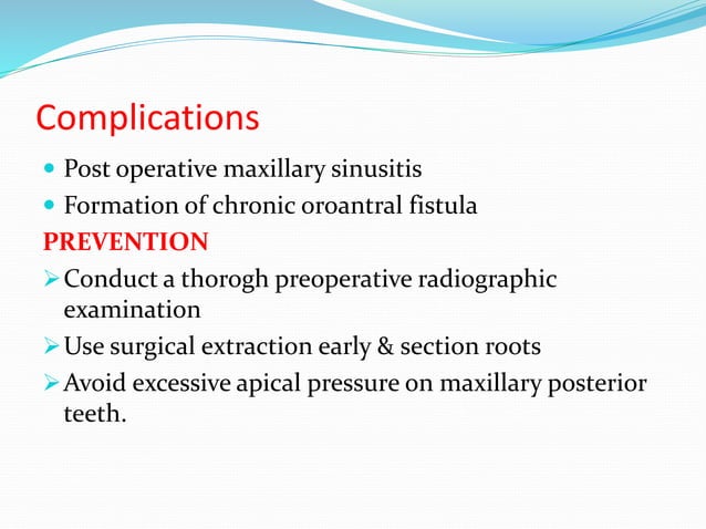 Prevention and managment of extraction complication | PPTX