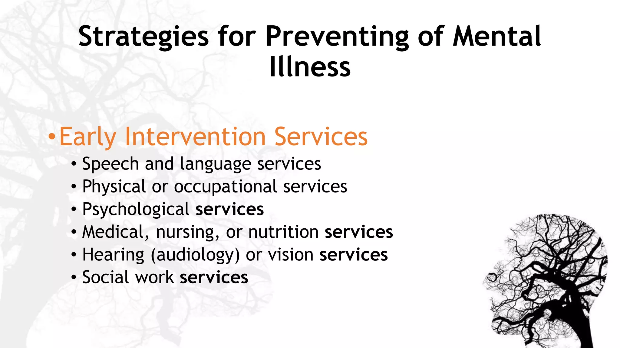 Prevention and promotion of mental illness | PPTX