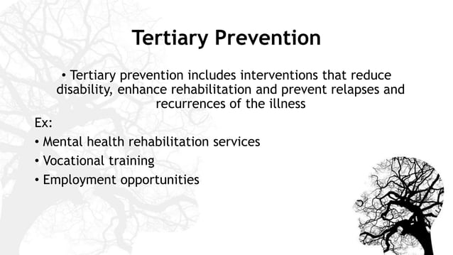 Prevention and promotion of mental illness | PPTX