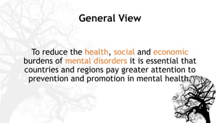 Prevention and promotion of mental illness | PPTX