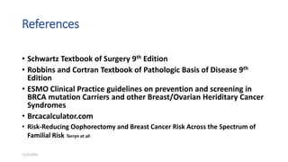 Prevention and screening in brca mutation carriers for breast cancers ...