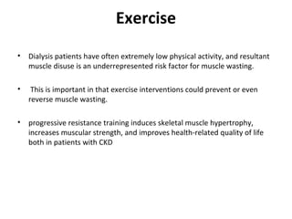 Prevention and treatment of protein energy wasting in | PPT
