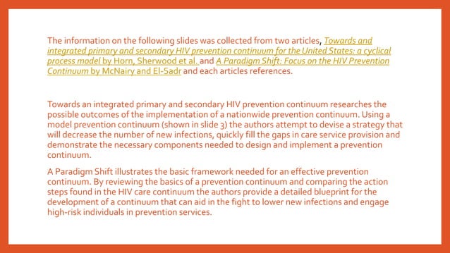 Prevention Continuum | PPT