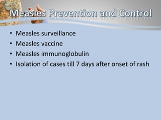 Prevention & control of exanthematous fever | PPTX