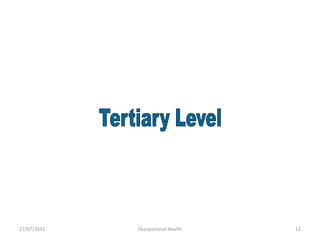 Prevention & control of occupational diseases | PPTX