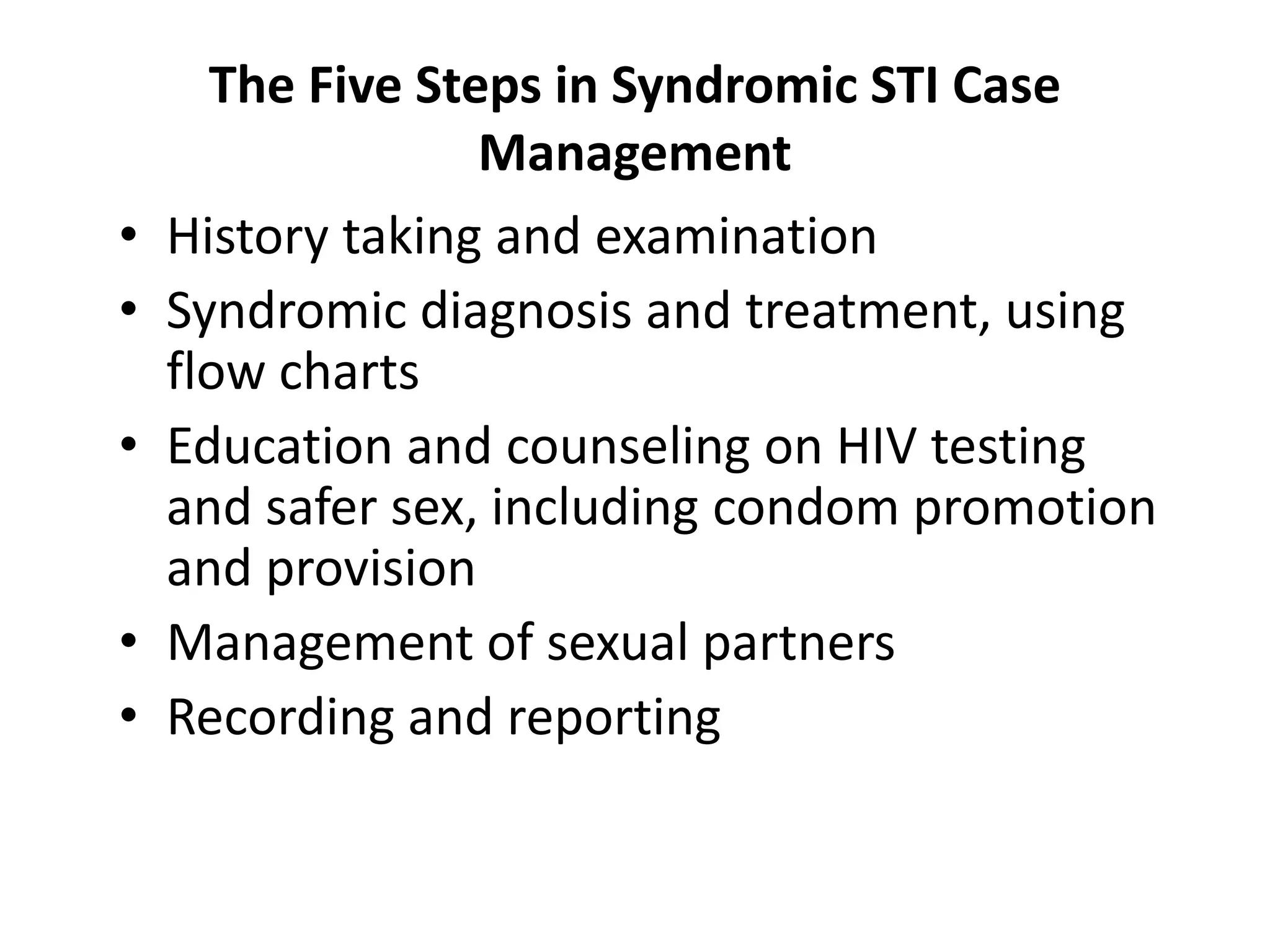 Prevention & control of STI | PDF