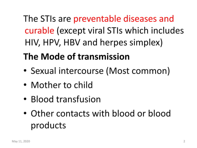 Prevention & control of STI | PDF | Sexual Conditions | Sexual Health