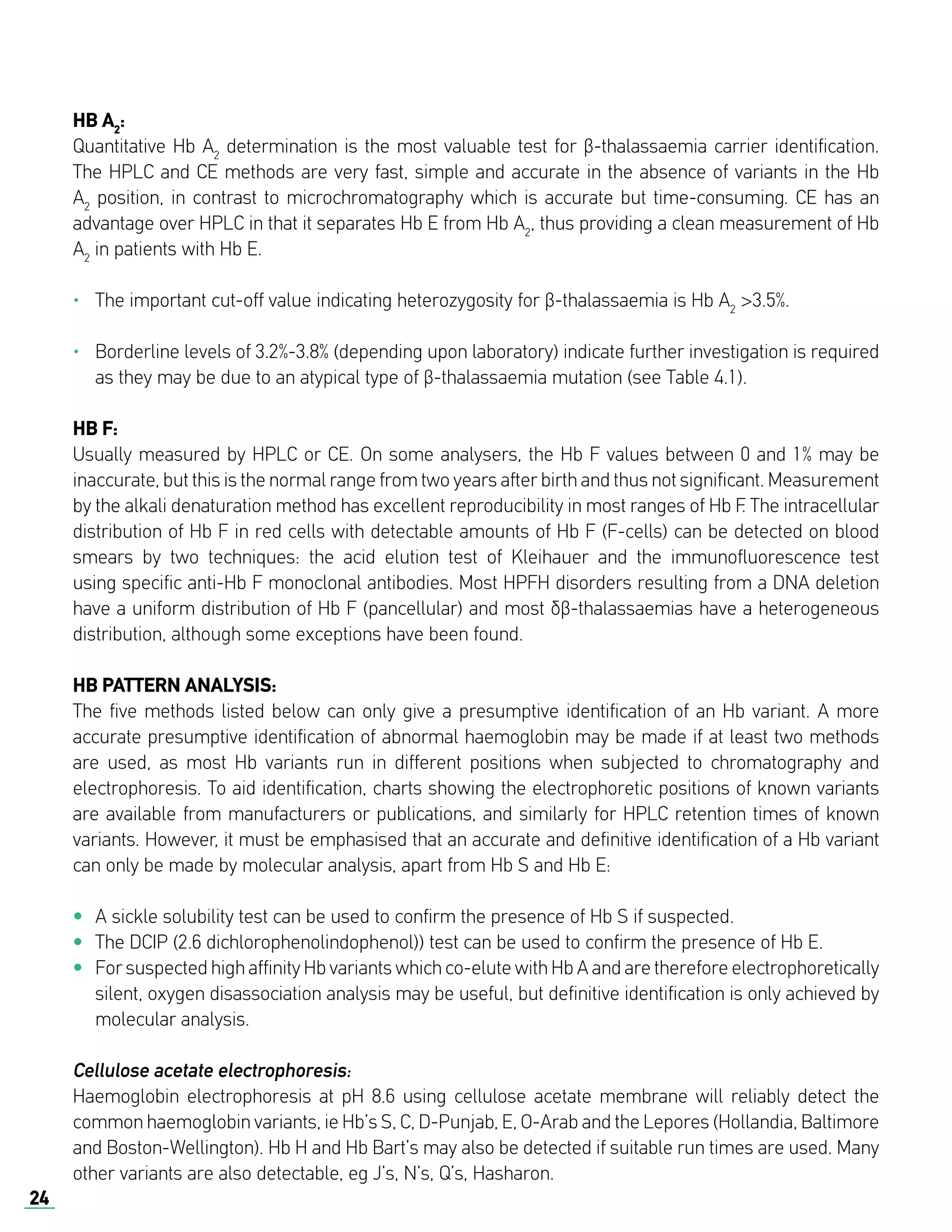 Prevention and Diagnosis of Haemoglobinopathies - A Short Guide for ...
