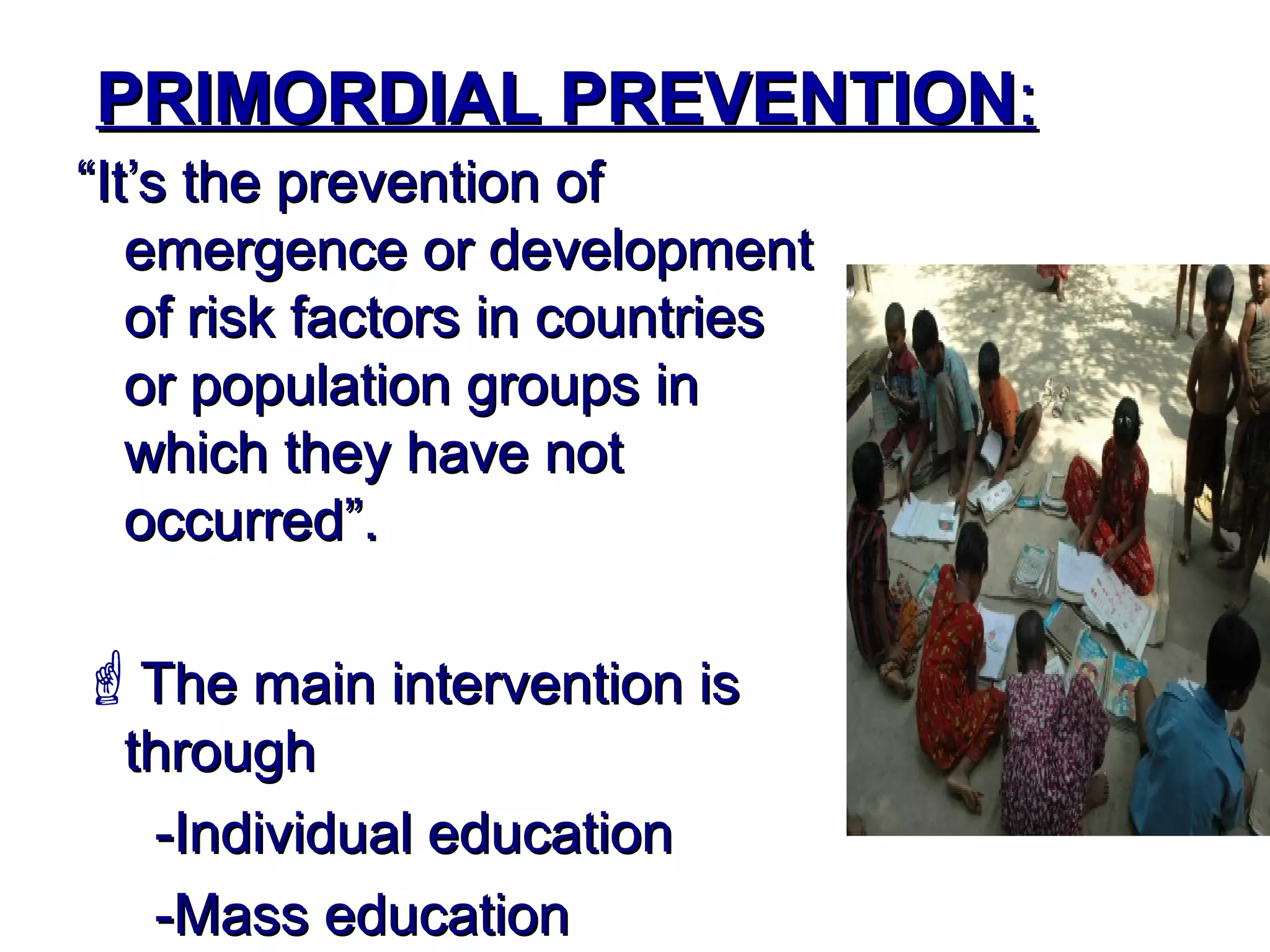 levels of Prevention &modes of intervention | PPT
