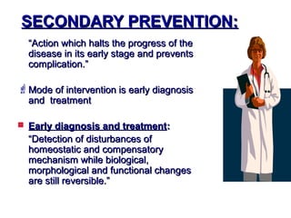 levels of Prevention &modes of intervention | PPT