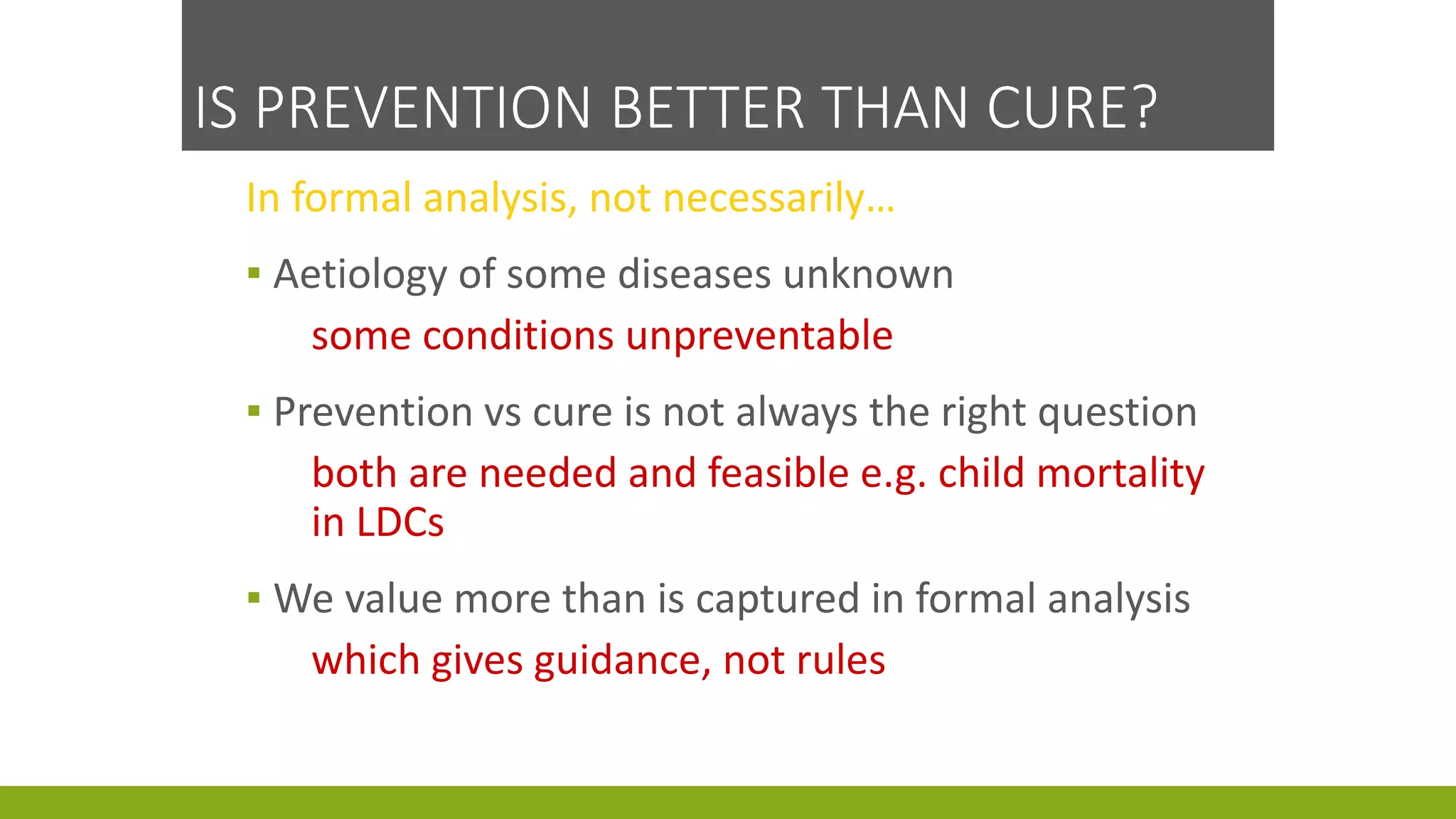 Prevention is better than cure | PPTX