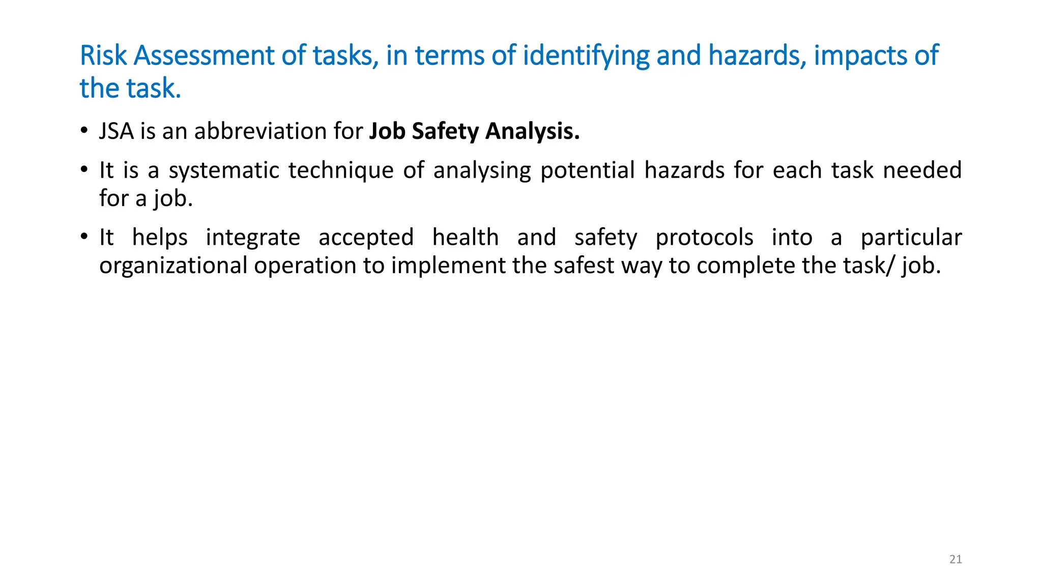 PREVENTION OF ACCIDENT (Risk Assessment & Control) | PDF